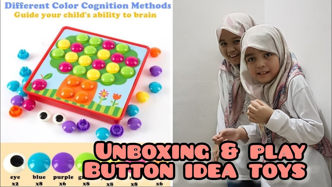 Unboxing & play button idea toys - YouTube
