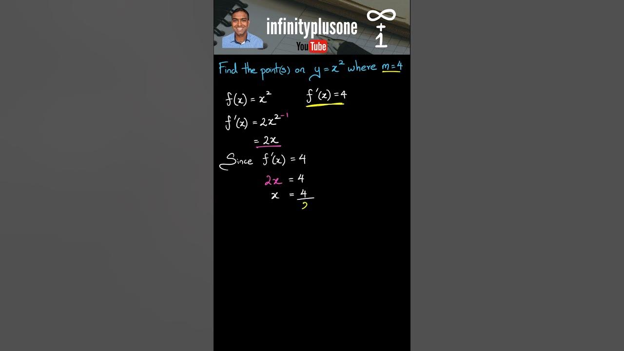 Find point given gradient - YouTube