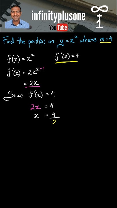 Find point given gradient - YouTube