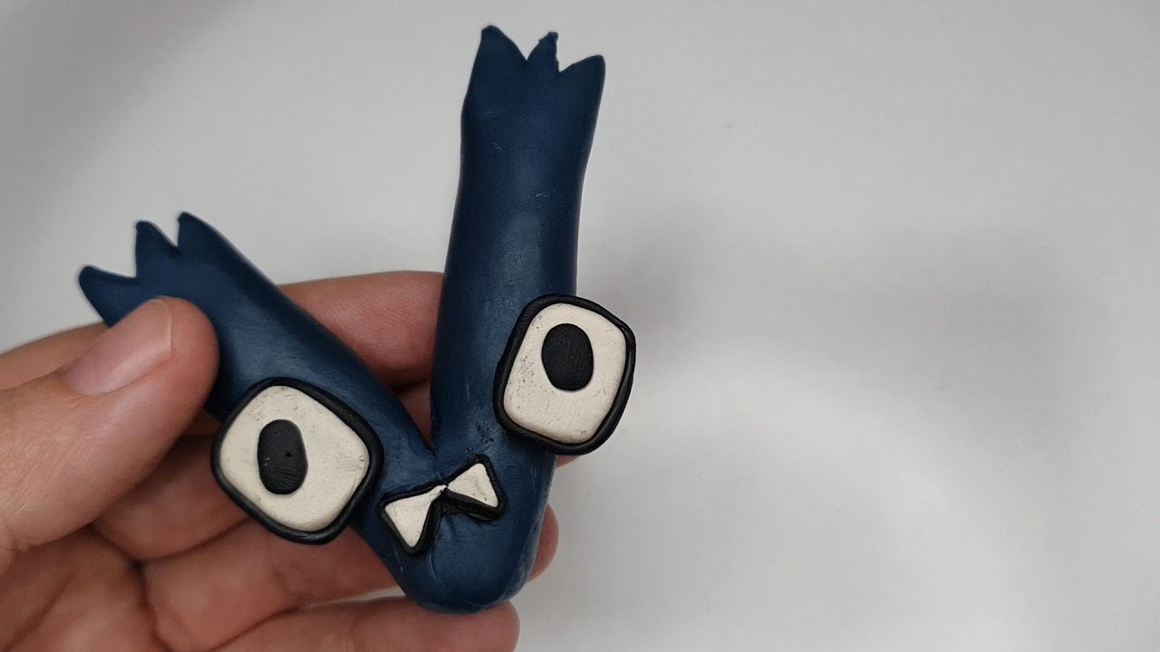 French Alphabet Lore V out of plasticine Easy Clay Craft - YouTube