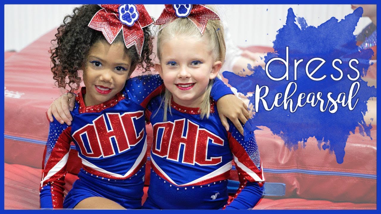 ALL STAR CHEER COMPETITION DRESS REHEARSAL| CHEER VLOG 14 - YouTube