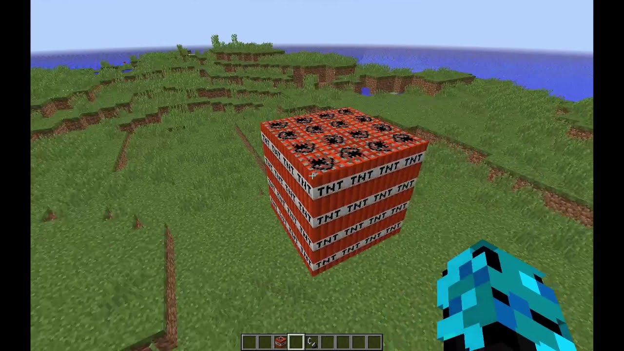 What a cube of TNT does in minecraft - YouTube