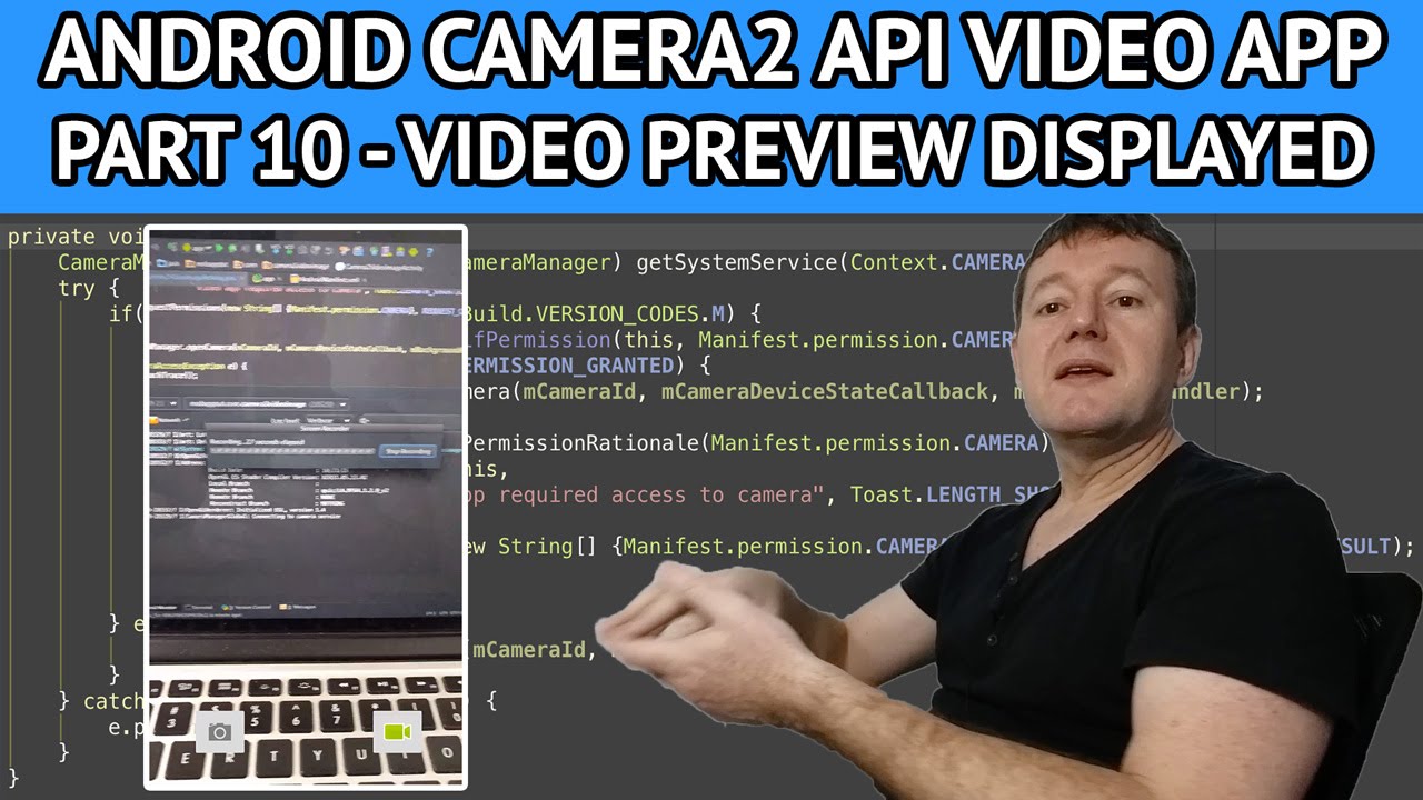 Android Camera2 Api Video App Part 10 Starting The Preview Display Youtube 9054