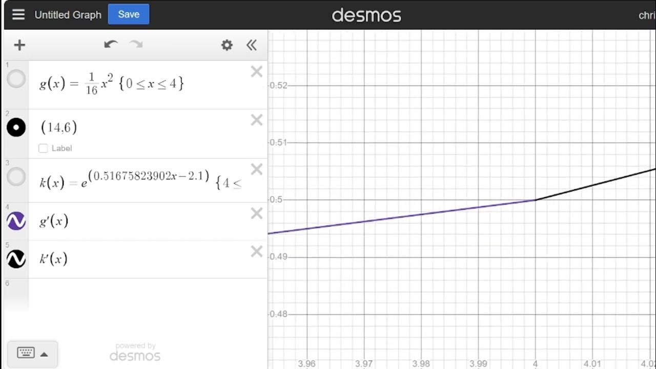 IA1 PSMT 12Methods - Joining an exponential function to a previous function with matching ...