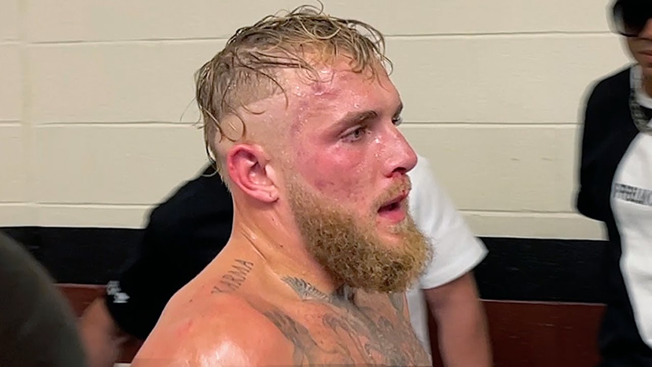 BLOODIED JAKE PAUL EXHAUSTED IMMEDIATELY AFTER ANDERSON SILVA WIN ...