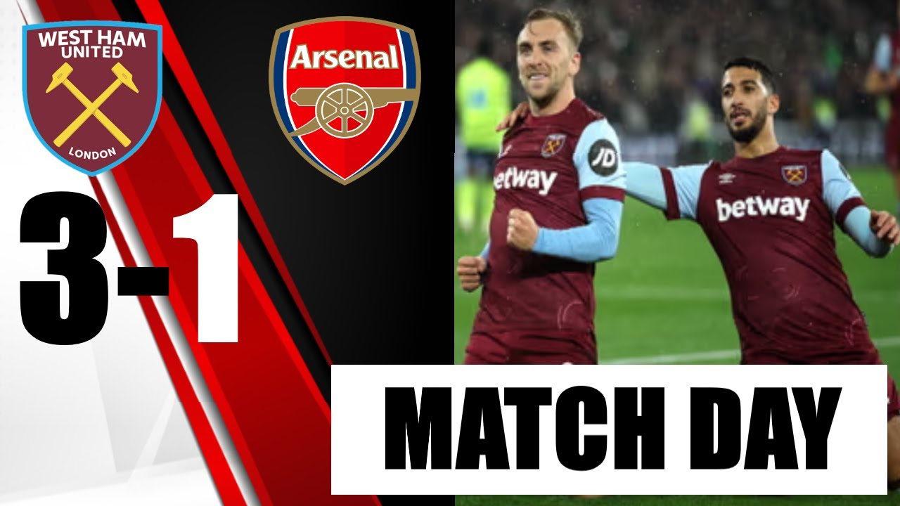 WEST HAM 3-1 ARSENAL | WEST HAM PLAYED ARSENAL IN THE EFL CUP 2023 ...