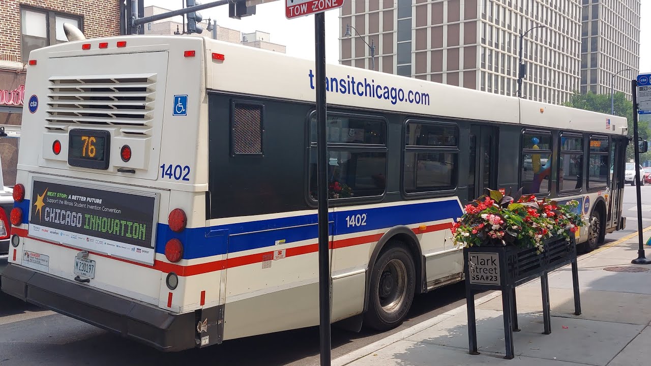 CTA New Flyer D40LF #1402 on Route 76 (Ride) - YouTube