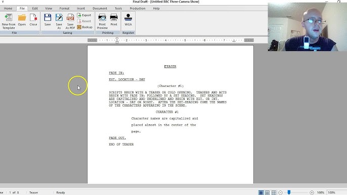 Tv Show Script Format