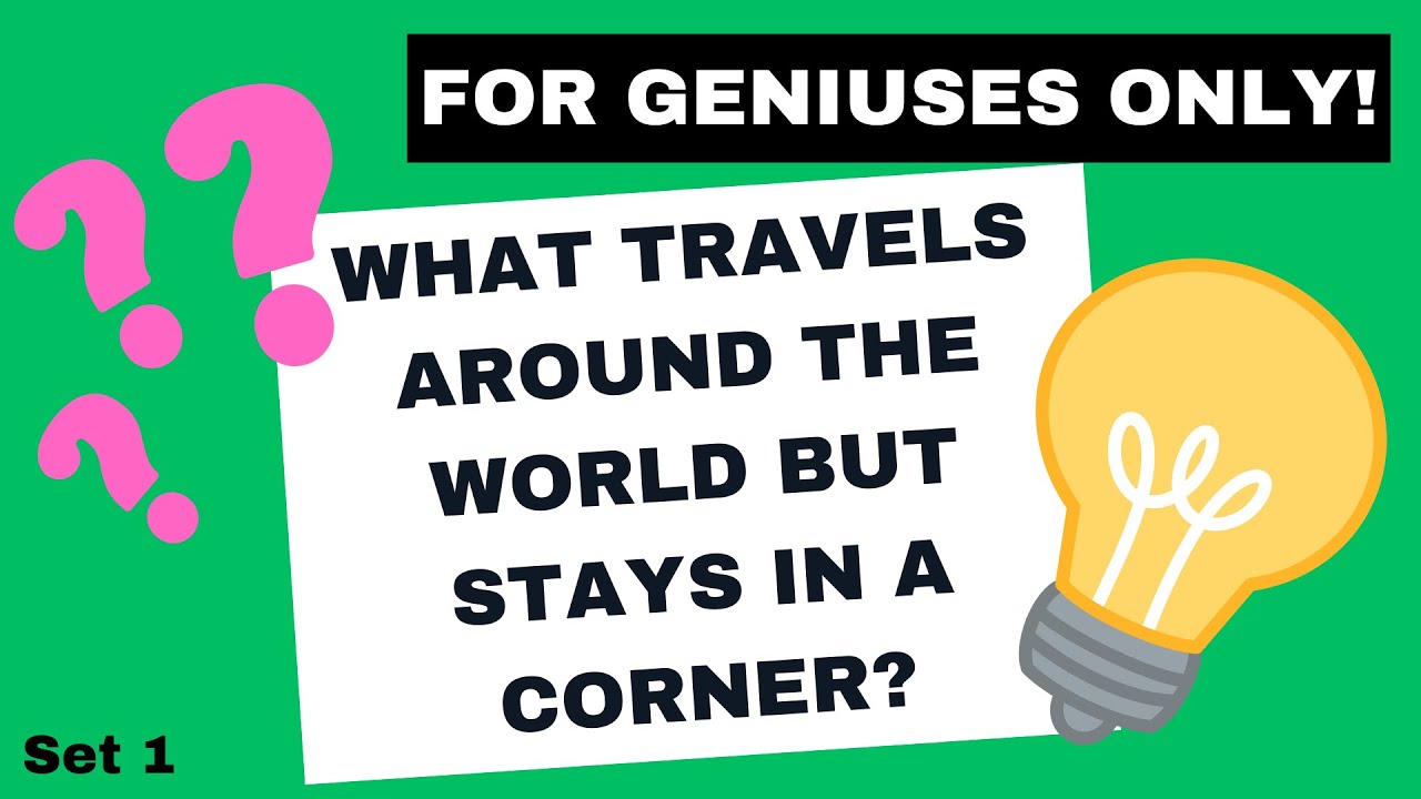 Riddles Set 1 - Only Geniuses Can Solve These 3 Riddles & Find the Link ...