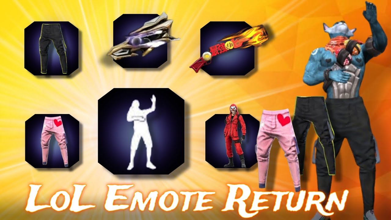 LoL Emote & Classic Jazz Pant Return 😱 | Free Fire New Event | FF New ...