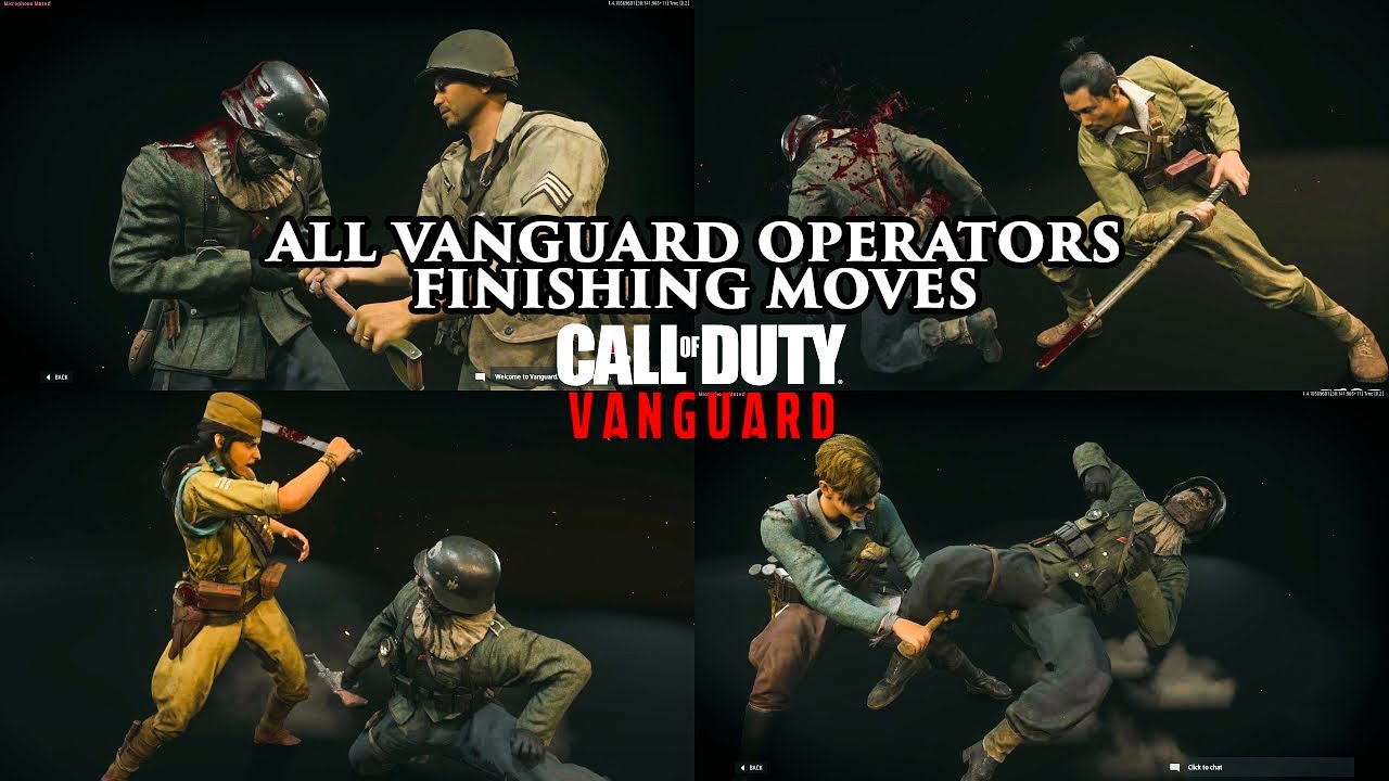 All Vanguard Operators Finishing Moves - YouTube