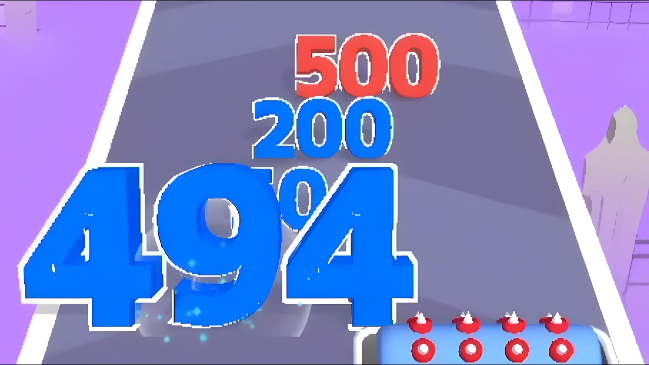 Number Run 3D - vs run gameplay walkthrough numbers game - YouTube