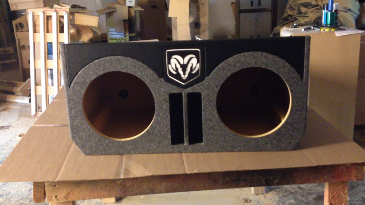 Dodge Charger Hell Cat 12" Ported Subwoofer Box - YouTube