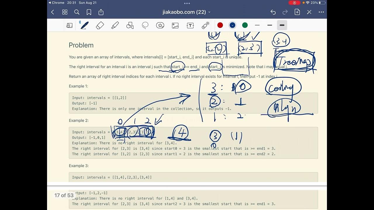 贾考博 LeetCode 436. Find Right Interval - interval 没完了... - YouTube