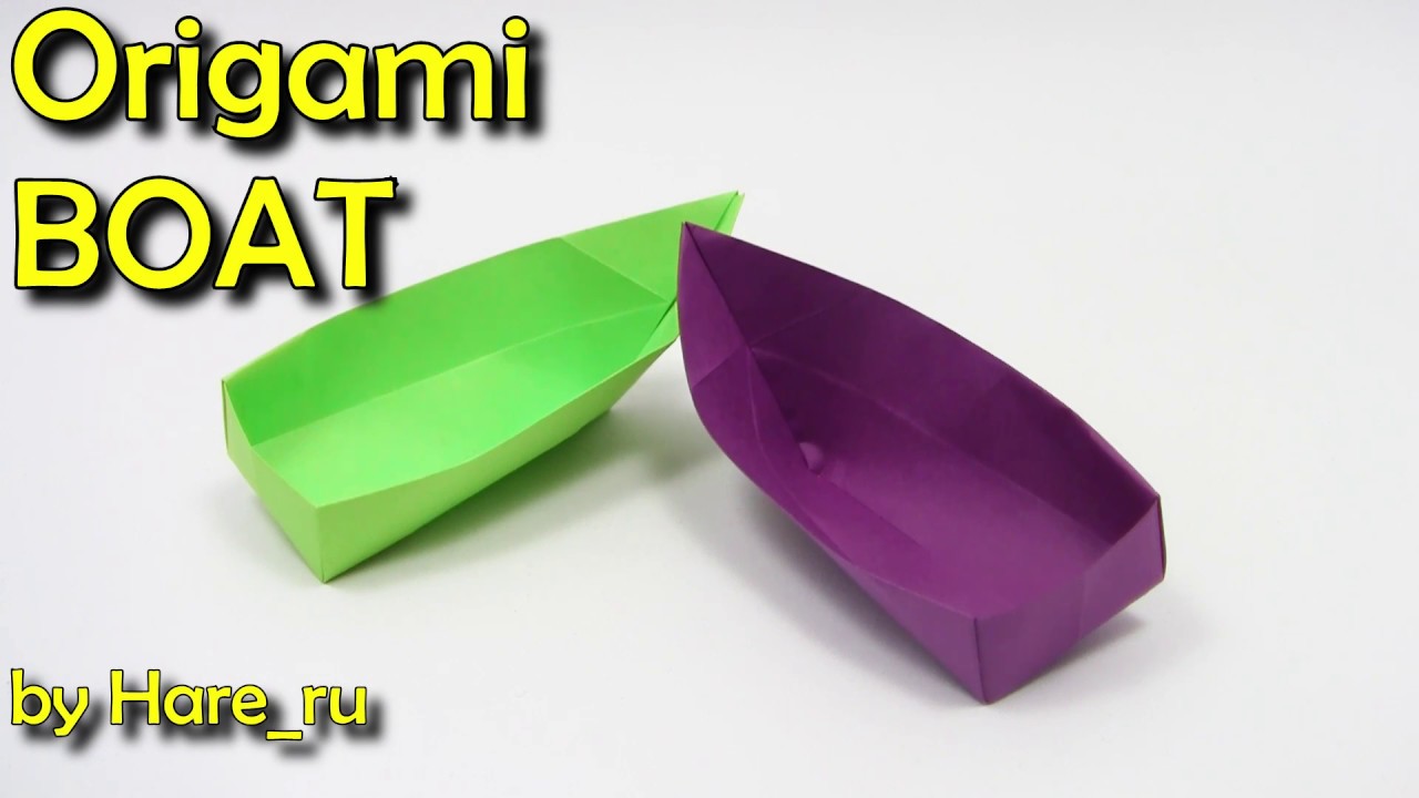 ⚓Cómo hacer un barco de origami fácil 🚤 | 🛳️🚢 Como fazer um barco de ...