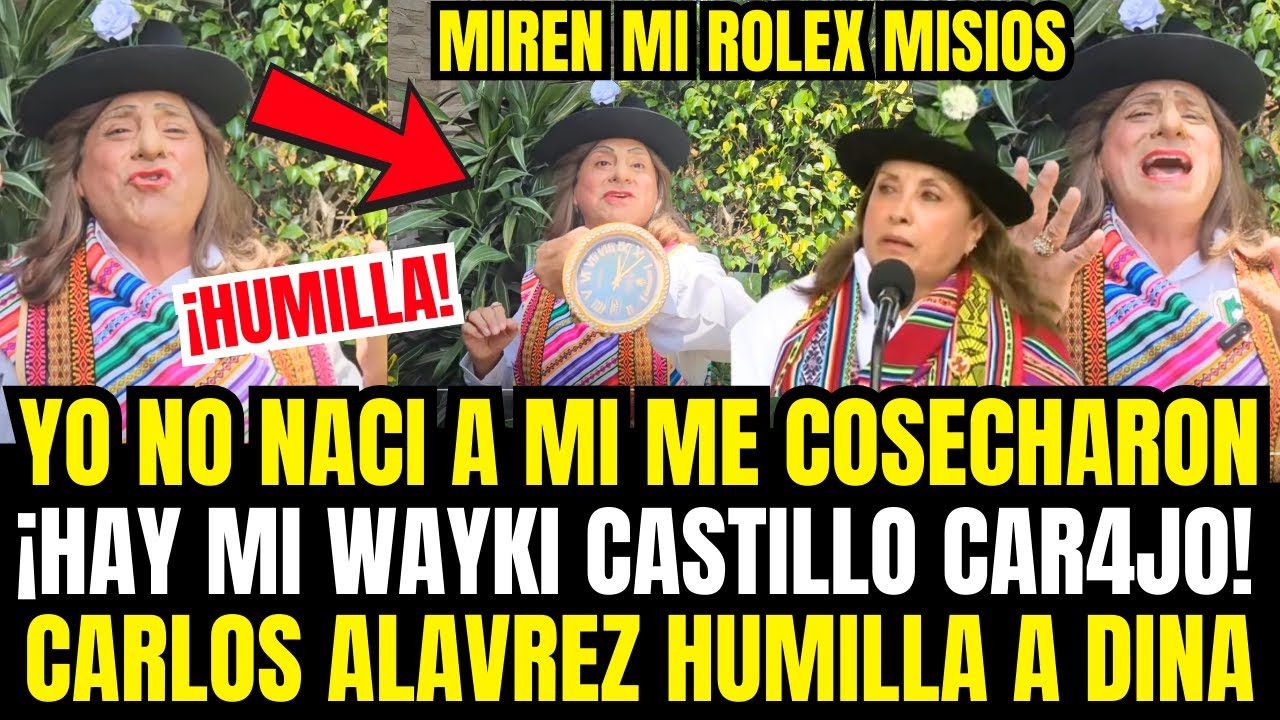 MATE DE RISA! Carlos Alvarez se burla y humilla a Dina por lagrimas al recordar Apurimac - YouTube