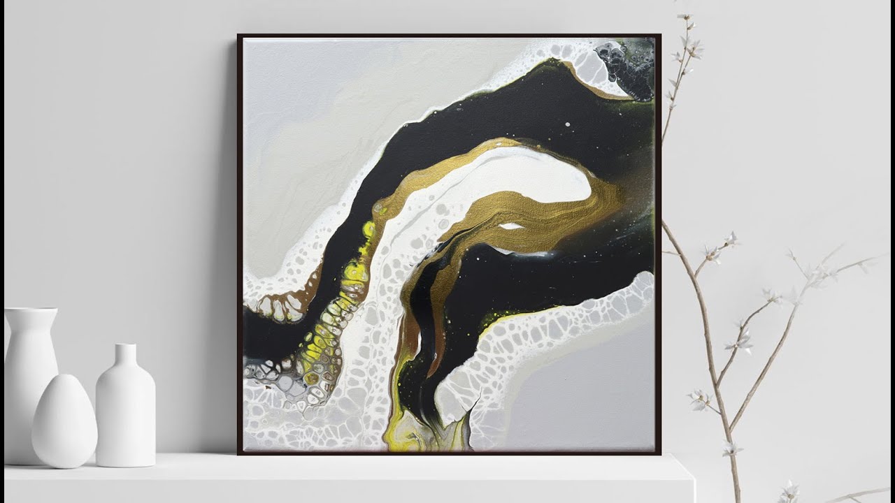 #56 Cloudy Day Pour Inspired by Sara Taylor's Art / Easy Fluid Art ...