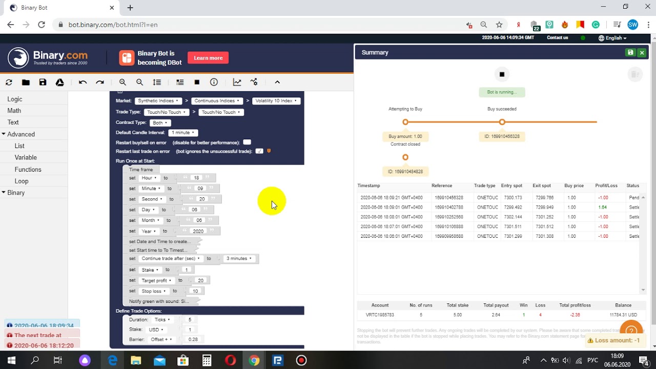 Timer binary bot - YouTube