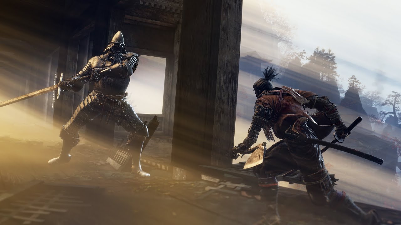 Sekiro: Shadows Die Twice First Playthrough - Vs Armored Warrior - YouTube
