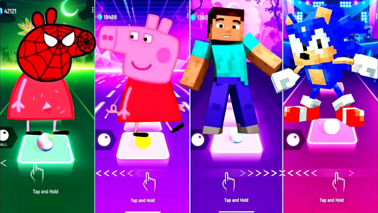 Spider Peppa vs Minecraft Peppa vs Steve vs Sonic - YouTube