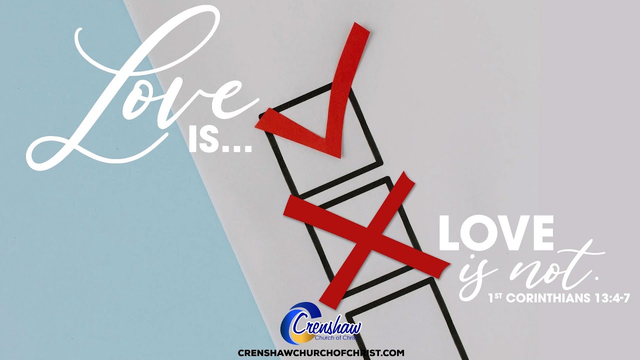 Worship Service - "Love Is... Love is Not" - YouTube