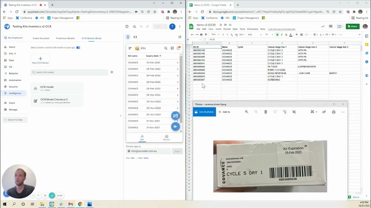 AppSheet OCR demo - YouTube