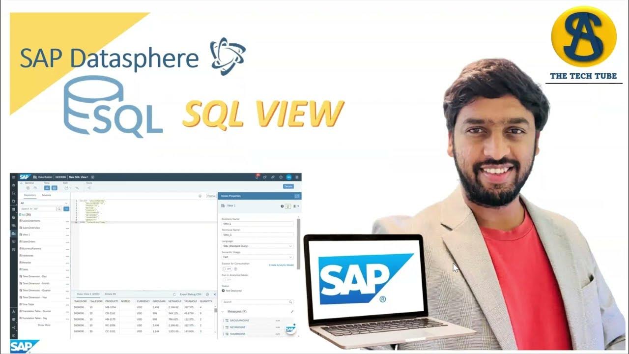09. SQL View | Data Builder | SAP Datasphere #sap #datawarehouse #analysis #data - YouTube