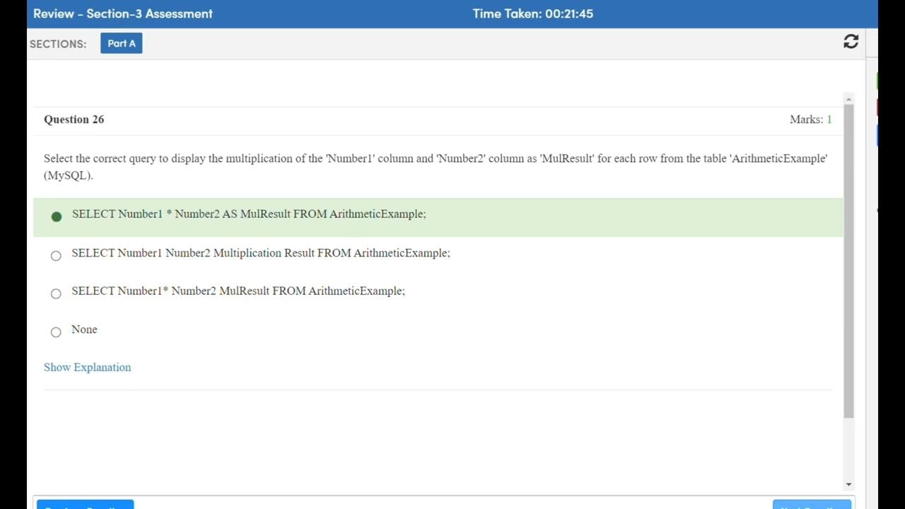 Quiz 51 - Section -3 Assessment - Kodnest Dream Factory 2024 - Java ...