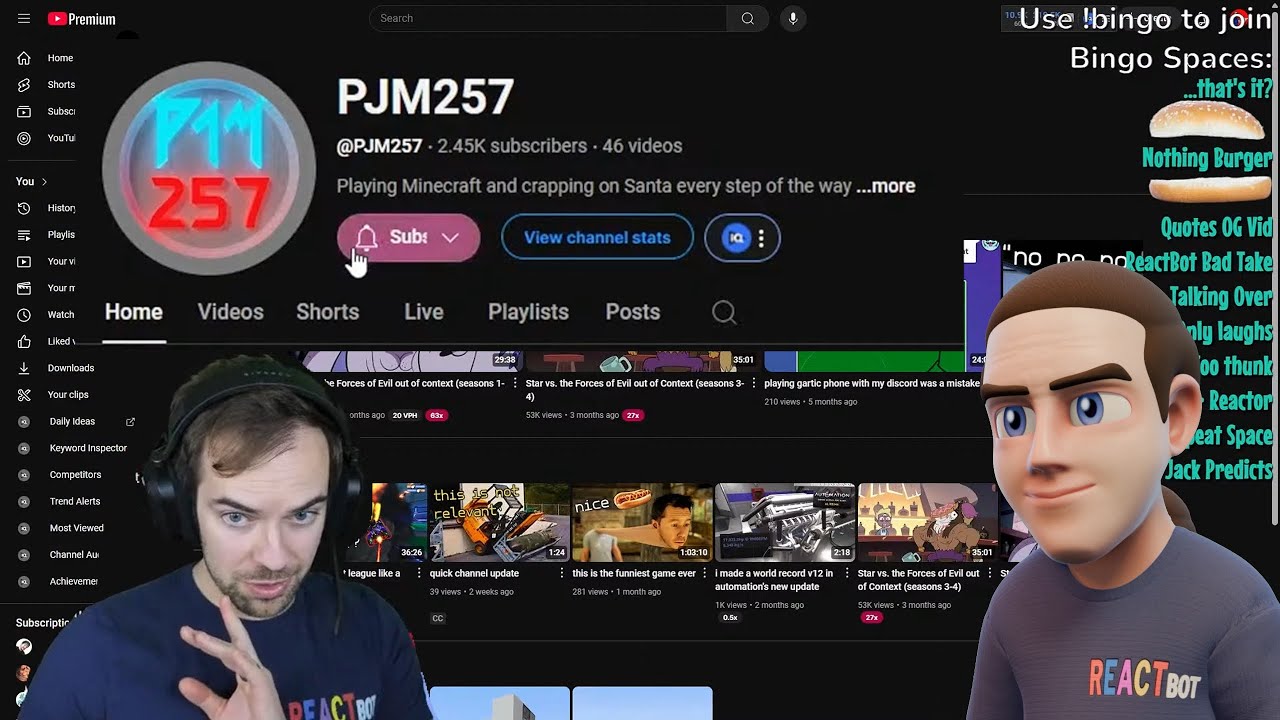 reacting to reactbot reacting to jacksfilms reacting to me winning ...