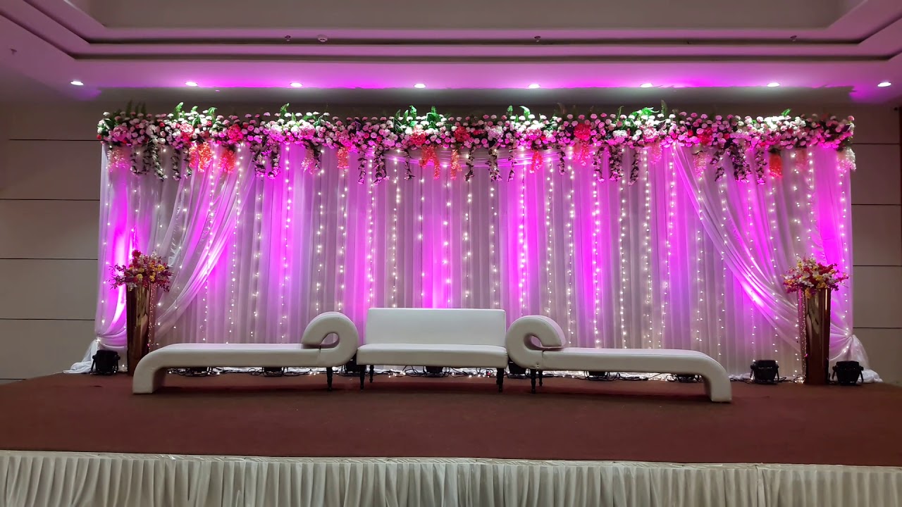 Vaibhav Mali Decoration ileaf Ritz Banquets Reception Setup - YouTube
