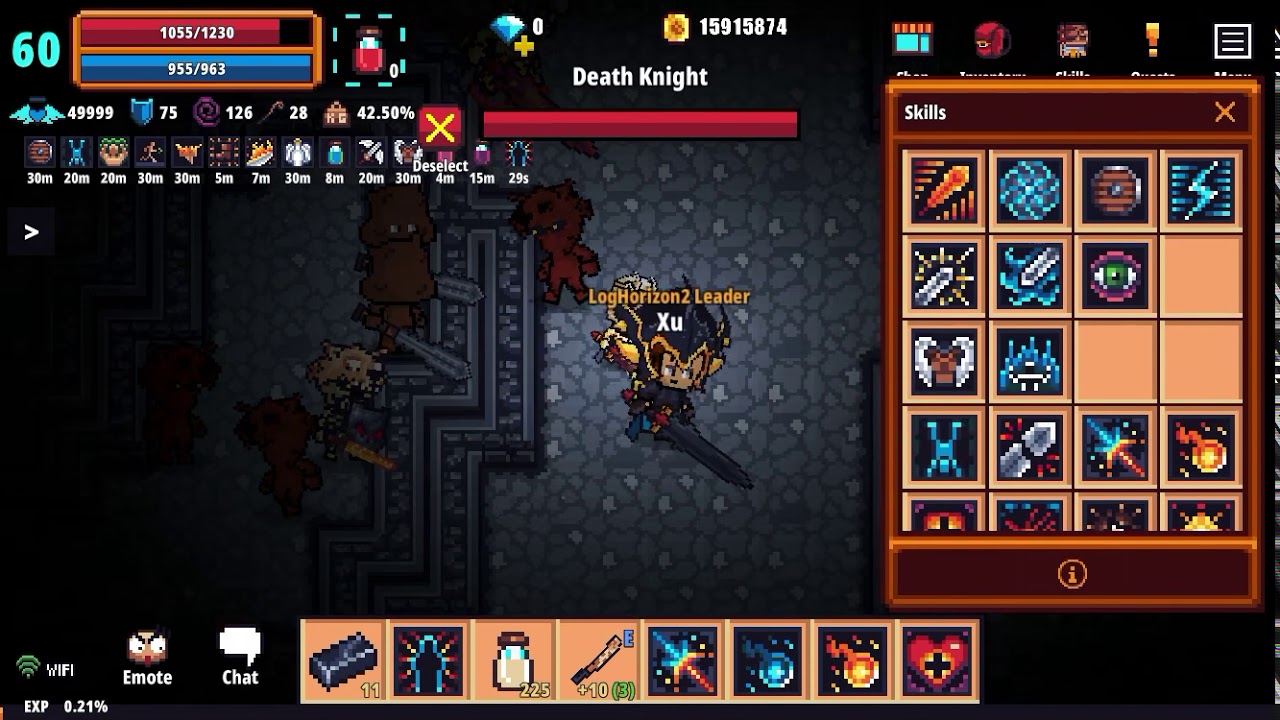 Pixel knights online: soloing death knight - YouTube