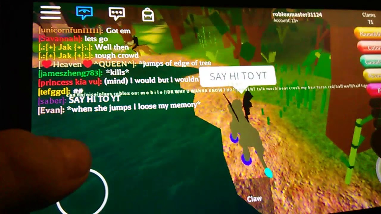 Roblox lion roleplay under the map place - YouTube