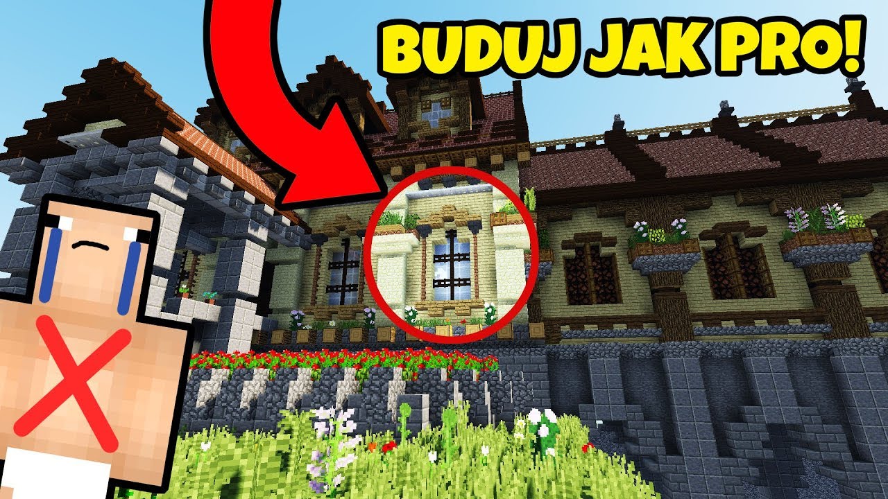 JAK ZROBIĆ ŁADNE ŚCIANY DOMKU w MINECRAFT 🤔 Buduj jak PRO #2 💎 * ulepsz ...