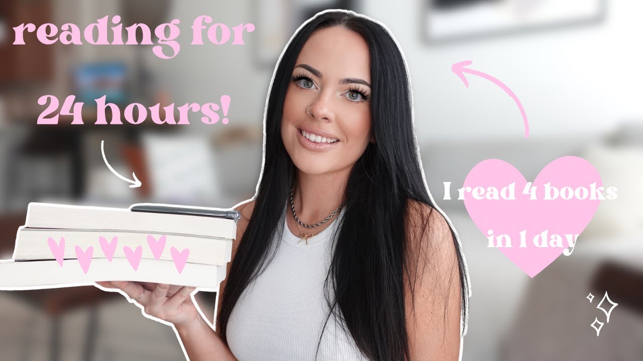 reading as many books as I can in 24 hours 📚 24 hour readathon vlog - YouTube