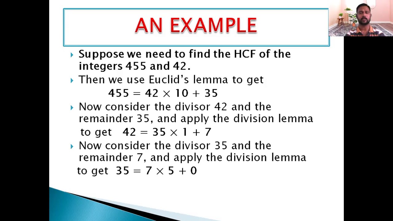 Euclids Division Lemma Youtube