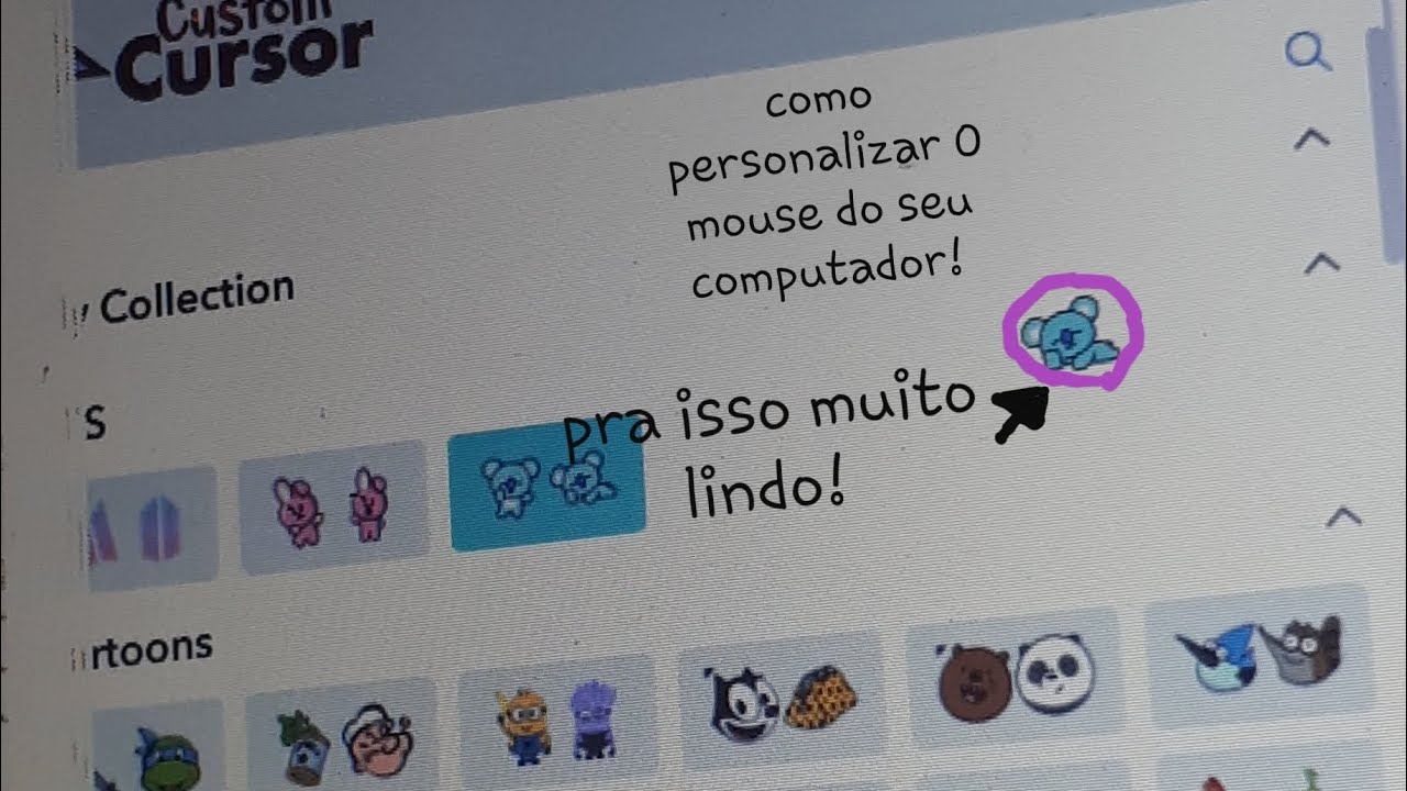 Como personalizar o MOUSE DO SEU COMPUTADOR! (Tutorial Passo A Passo ...
