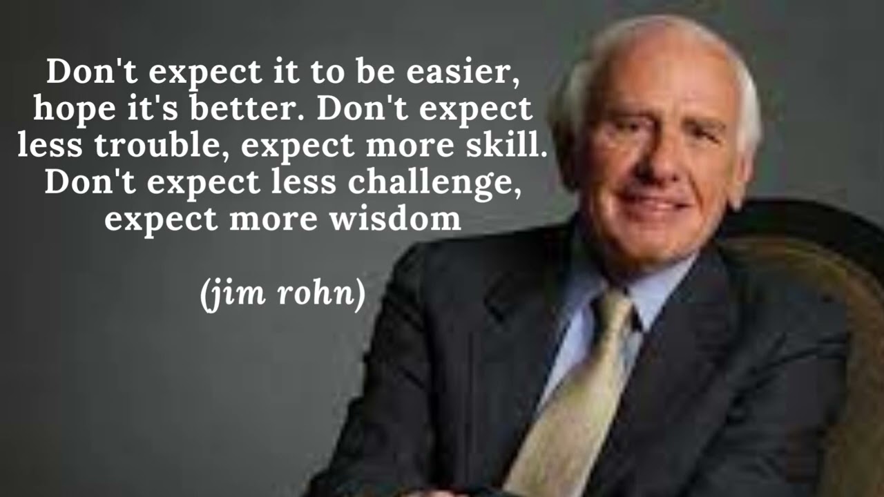 Today's inspiration, motivation from jim rohn - YouTube