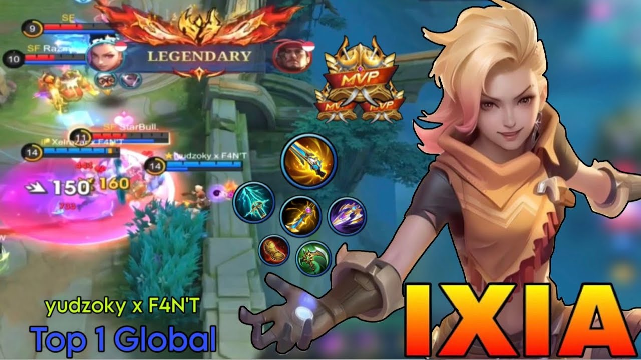 Legendary Lxia MVP Gameplay - Top 1 Global Lxia by yudzoky x F4N'T ...