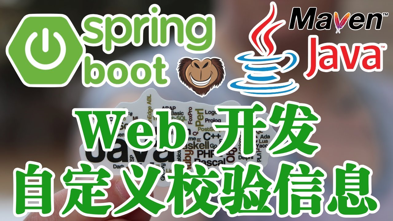 企业级开发技术 Java 和 Spring - Spring Boot Web 开发 - 自定义校验显示信息 - YouTube