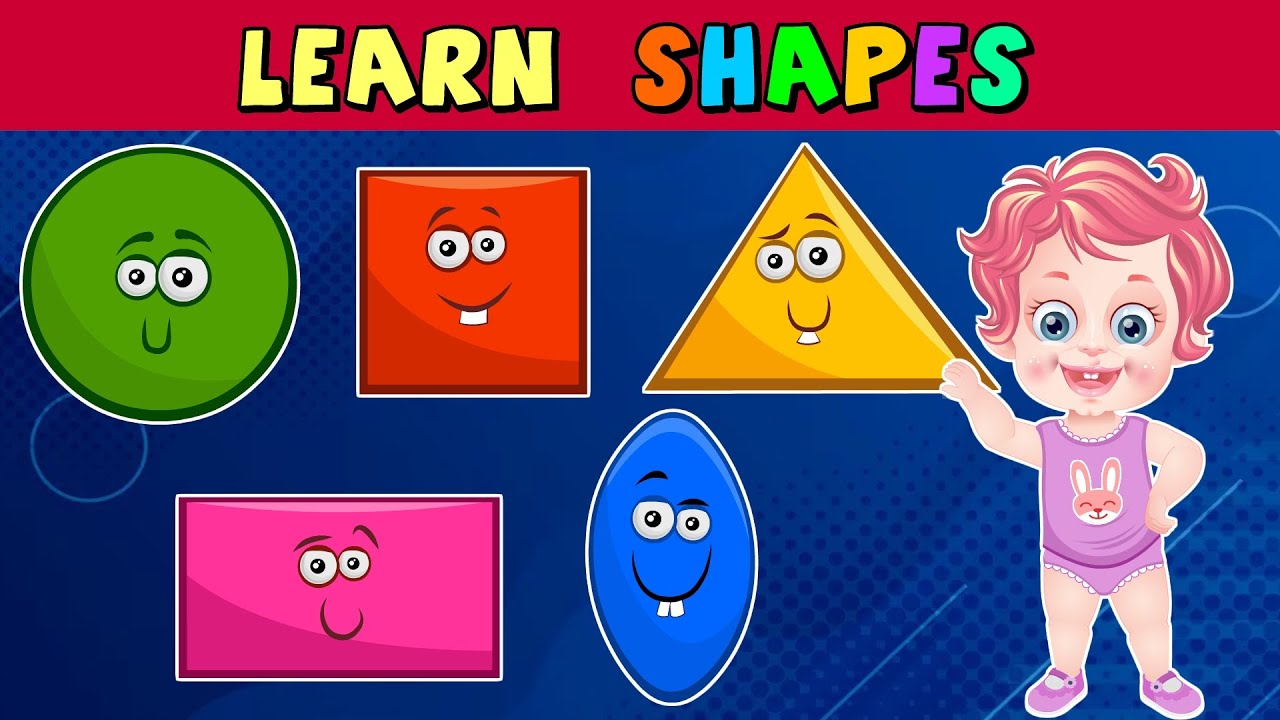 Five Little Shapes | Learn Shapes for Kids with Circle, Square ...