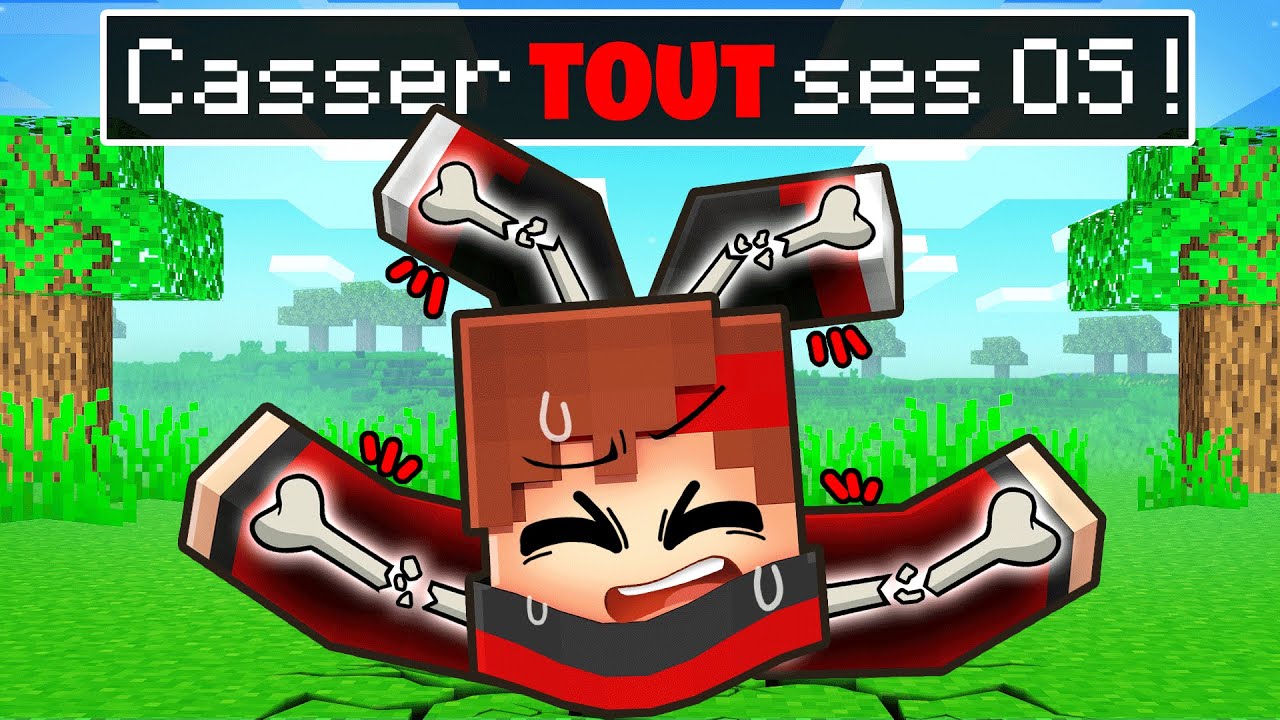 Talcado se CASSE tout les OS du Corps sur Minecraft ! - YouTube