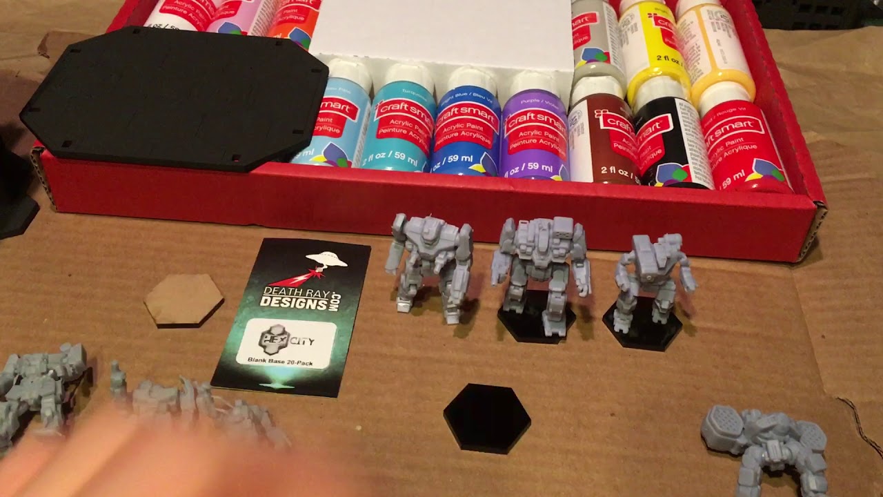 Battletech: Mech Hex Bases- Different Types - YouTube