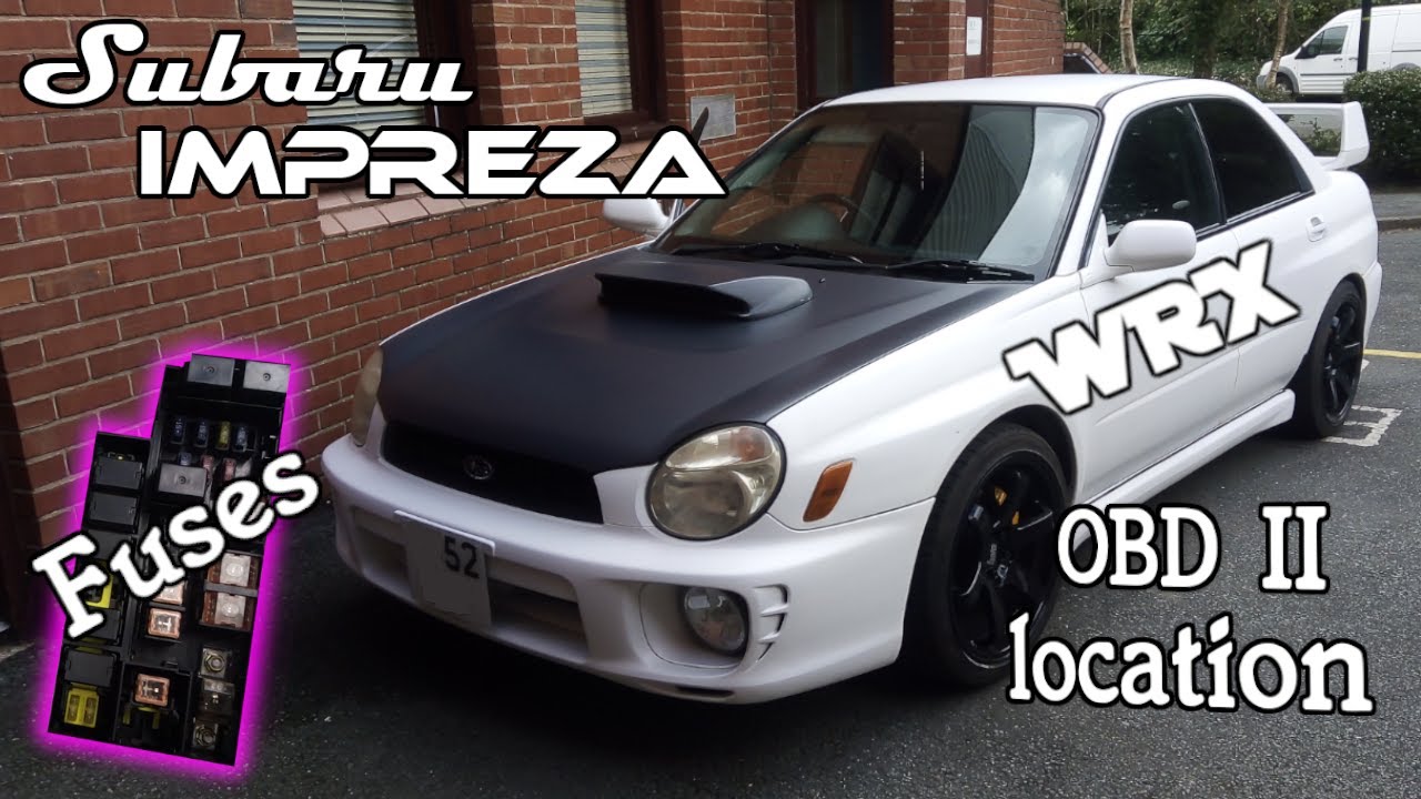 Subaru Impreza WRX OBD II and fuses - YouTube