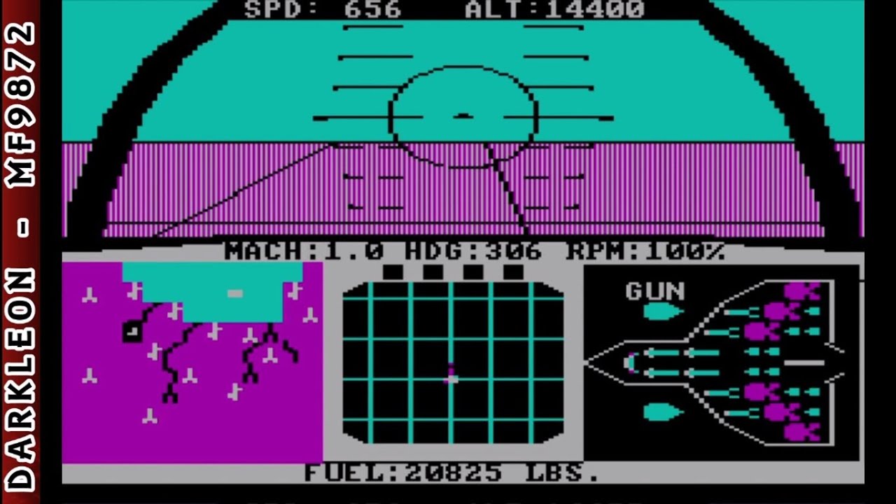 F-15 Strike Eagle © 1985 MicroProse - PC DOS - Gameplay - YouTube