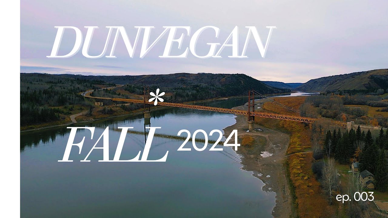 DUNVEGAN ALBERTA FALL 2024 DRONE - YouTube