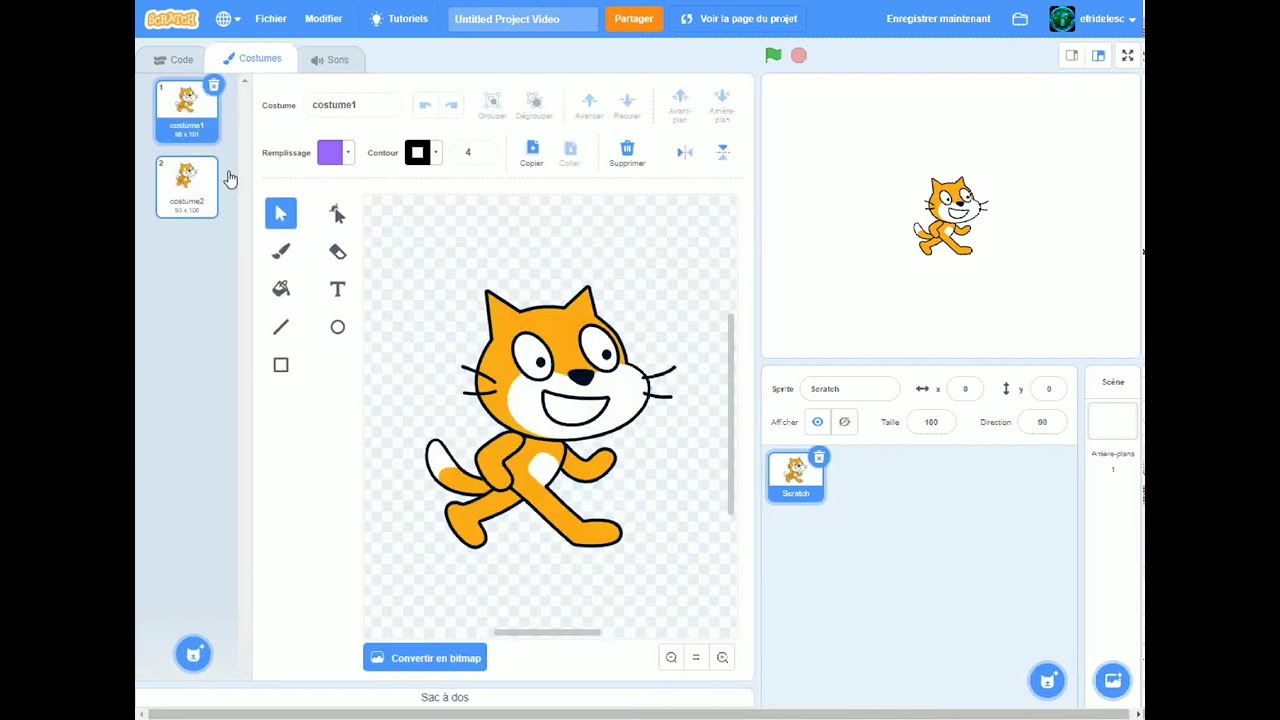 #1 Scratch - Les Mouvements - Tutos - YouTube