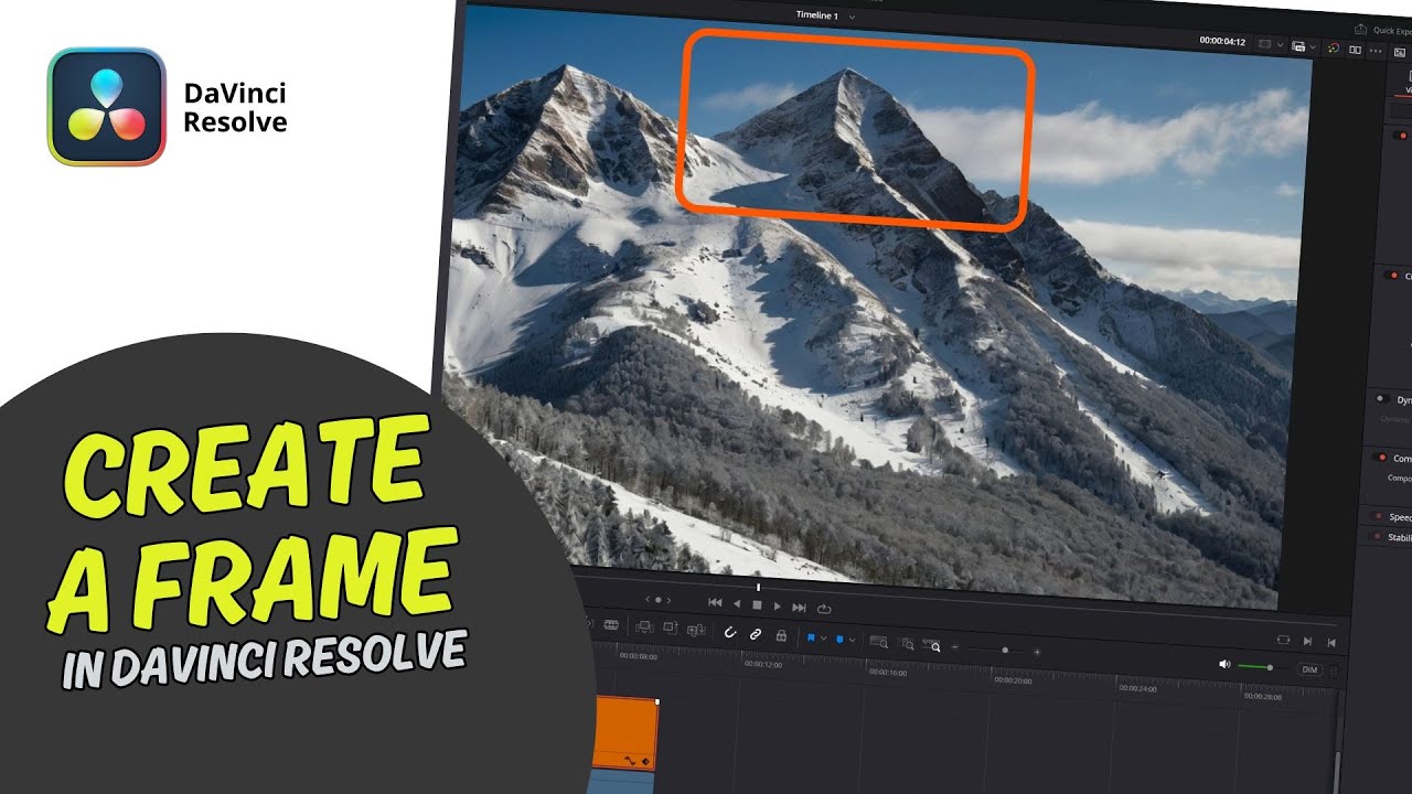 Create A Frame In DaVinci Resolve! - YouTube