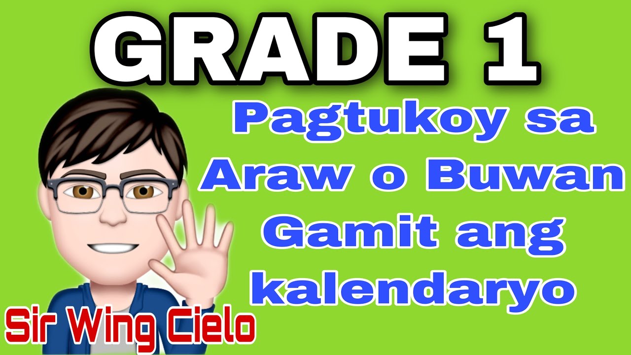 PAGTUKOY SA ARAW O BUWAN GAMIT ANG KALENDARYO | QUARTER 4 - YouTube