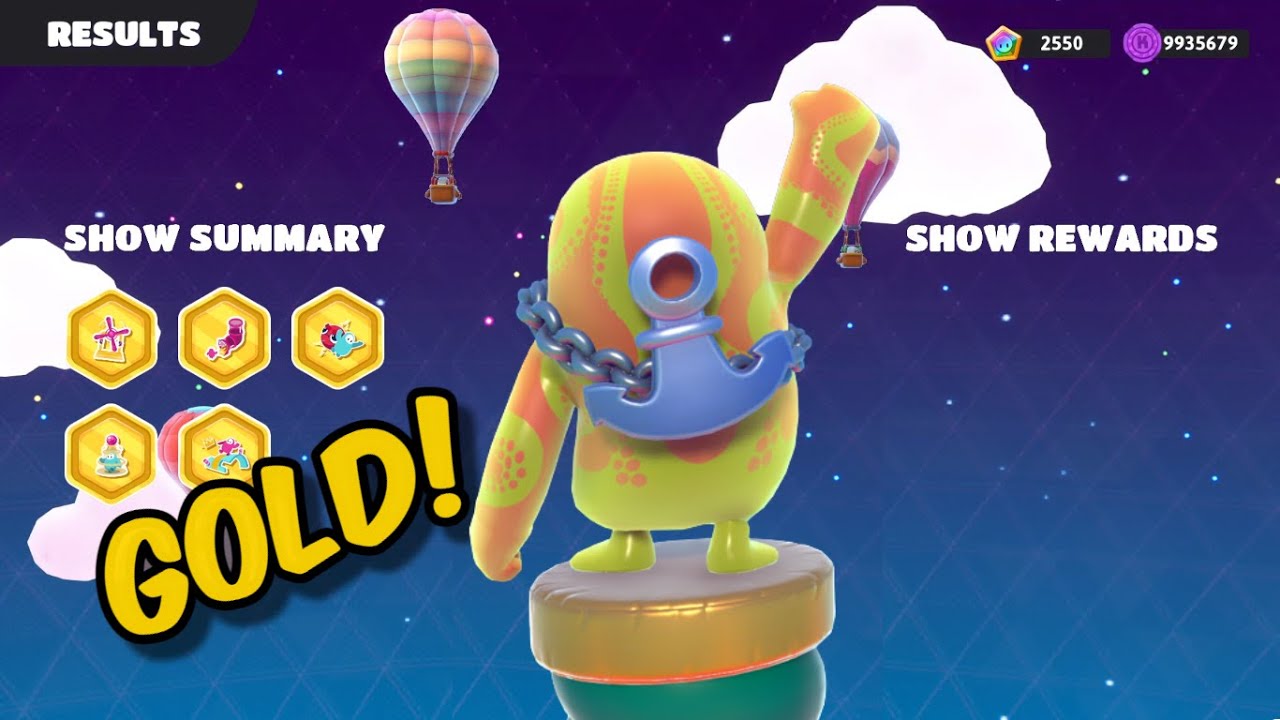 Fall Guys Golden Win: Ancient Alloy Anchor - YouTube