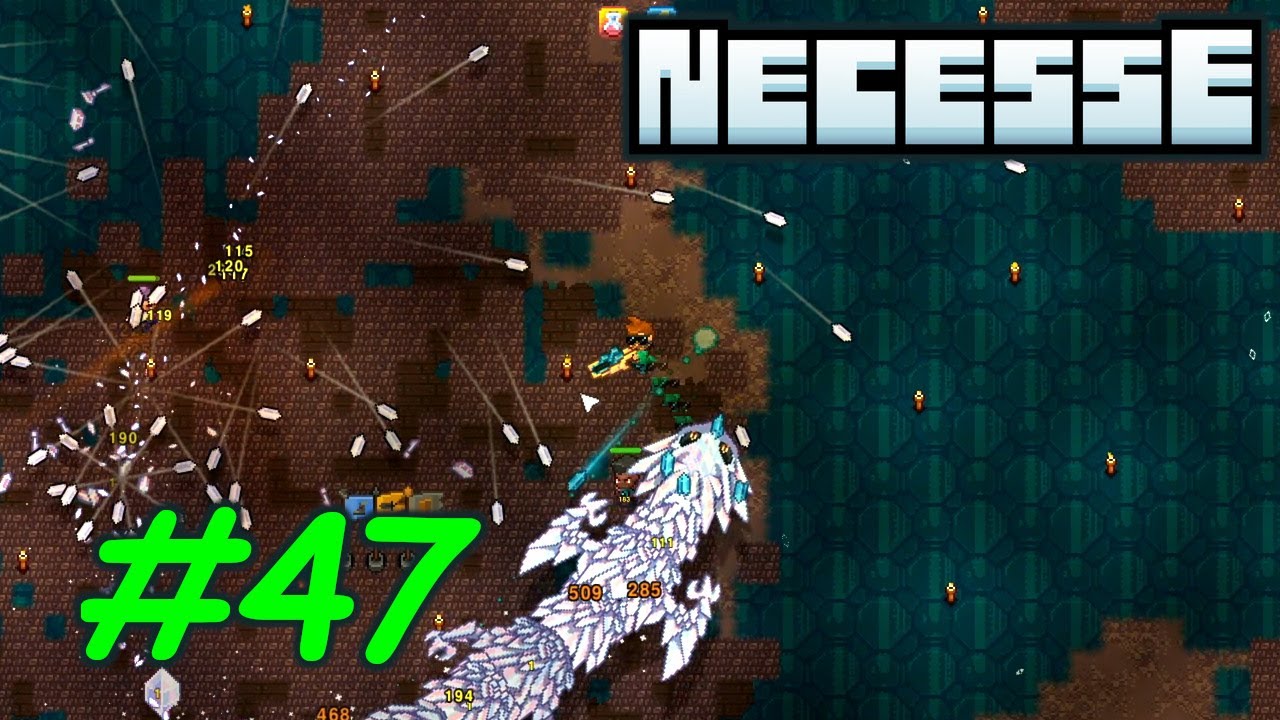 Crystal Hollow / Crystal Dragon Boss Fight - Let's Play Necesse v1.0 ...